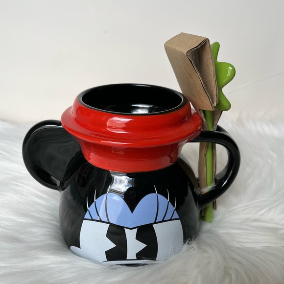 Disney | Dining | Disney Black And Red Mug With Spoon | Poshmark